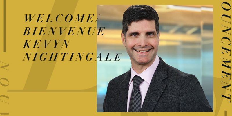 Welcome Kevyn Nightingale – Levy Salis